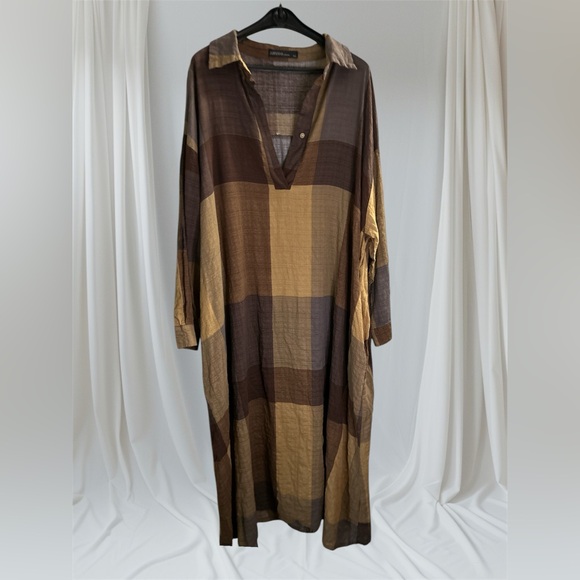 Zanzea | Dresses | Zanzea Collection Plaid Shirtdress Sz5x Excellent ...